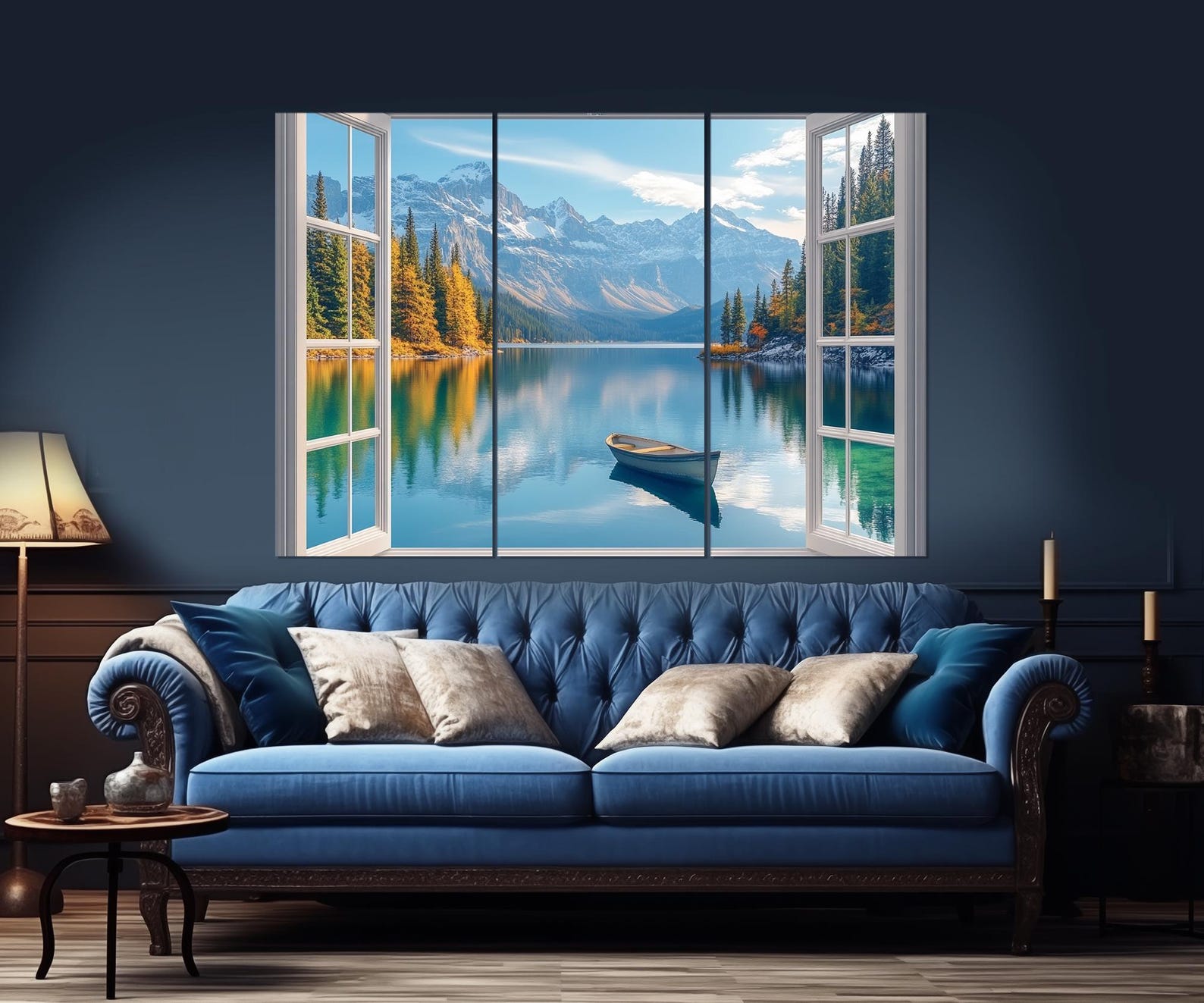 Window Opening to Banff National Park Canvas Print, Alberta Wall Art ...