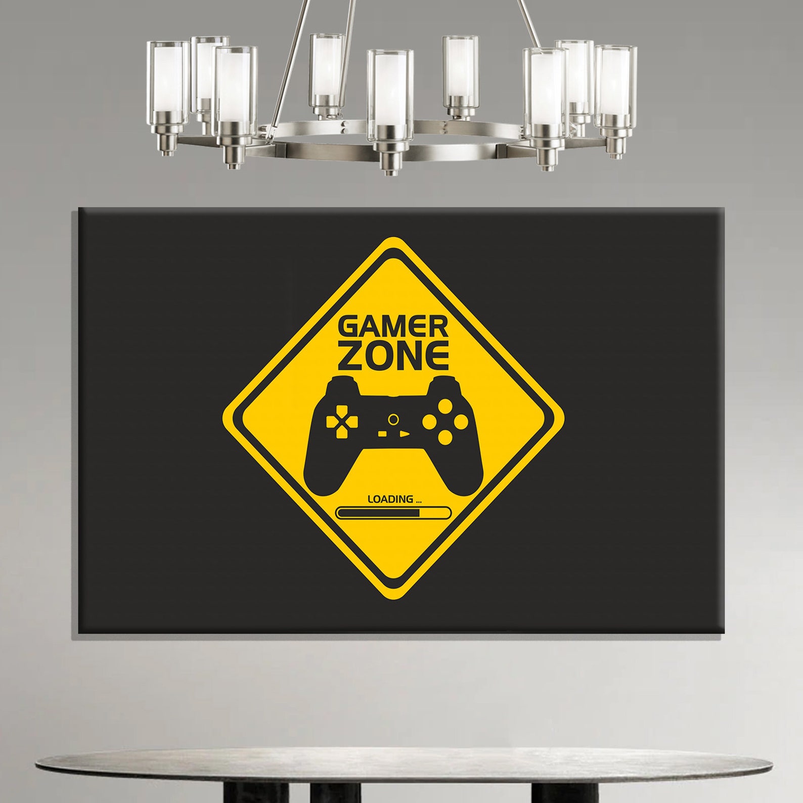 Gamer Gift, Gamer Zone Sign, Gaming Wall Art, Gaming Canvas Print ...
