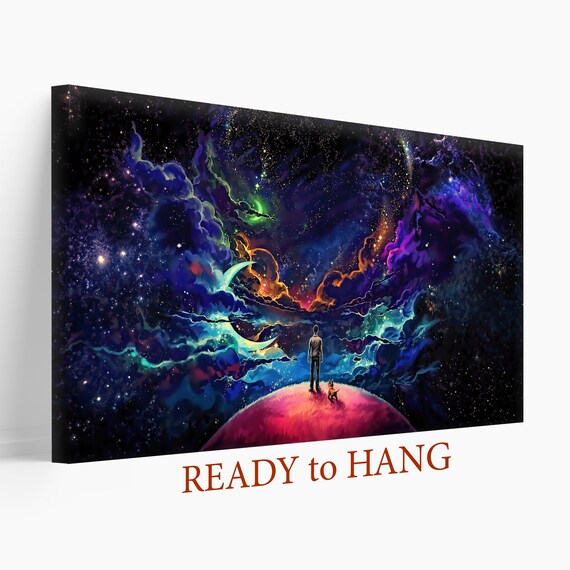 Space Wall Art Universe Canvas Print Space Photo Galaxy | Etsy