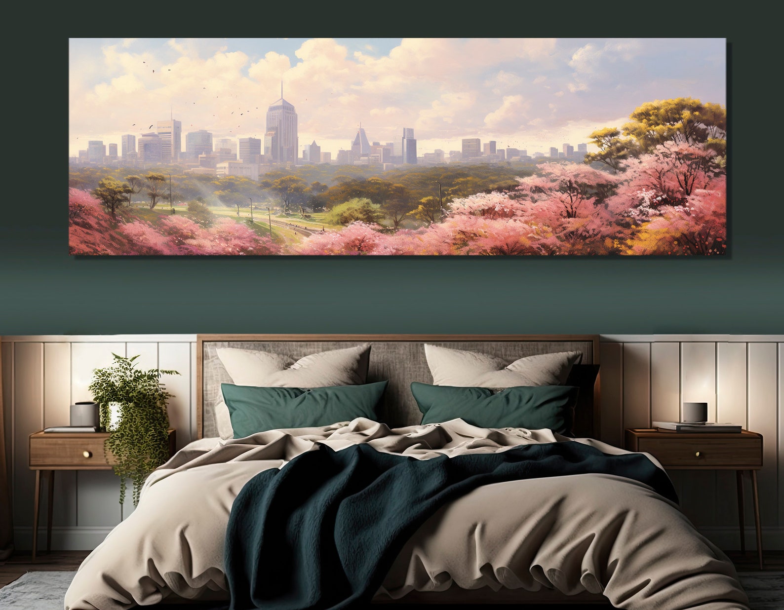 Nairobi Skyline Painting, Large Nairobi Canvas Print, Nairobi Wall Art ...