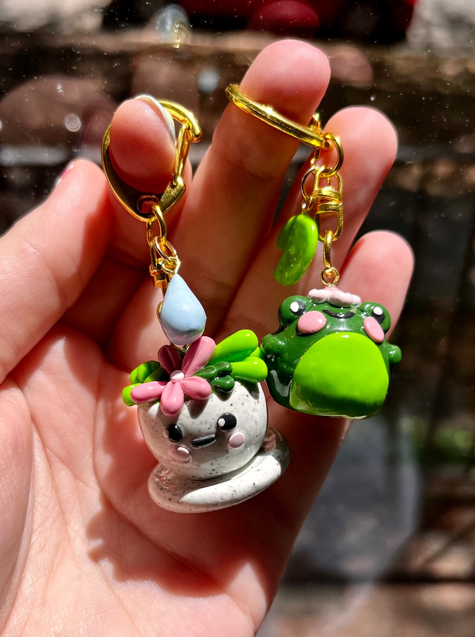 Plant Pot Keychain Polymer Clay Plant Keychain - Etsy