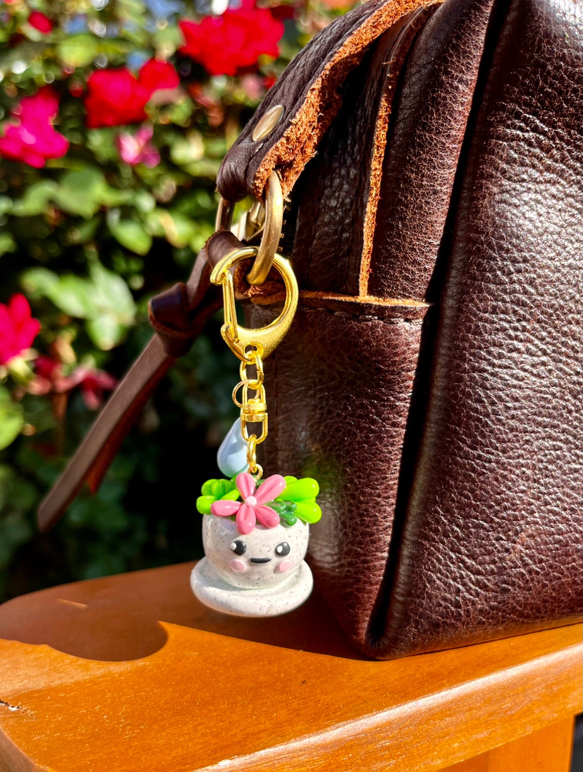 Plant Pot Keychain Polymer Clay Plant Keychain - Etsy