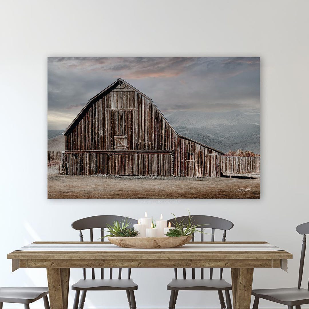 Rustic Barn Photography Print – Idaho Farmhouse Wall Art - Etsy