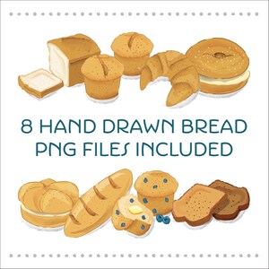 Bread Illustration for Print and Design - Etsy