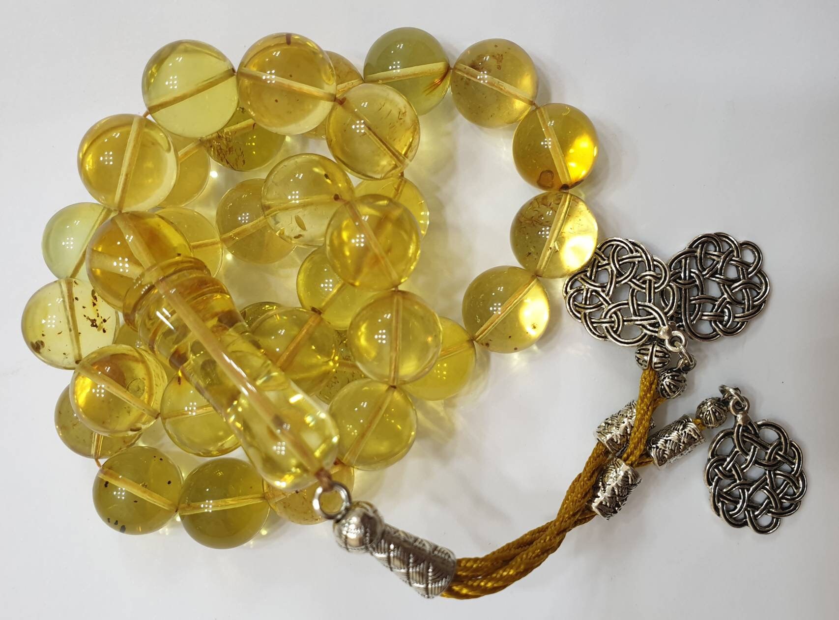 Beautiful Authentic Polish Amber prayer beads rosary | Etsy