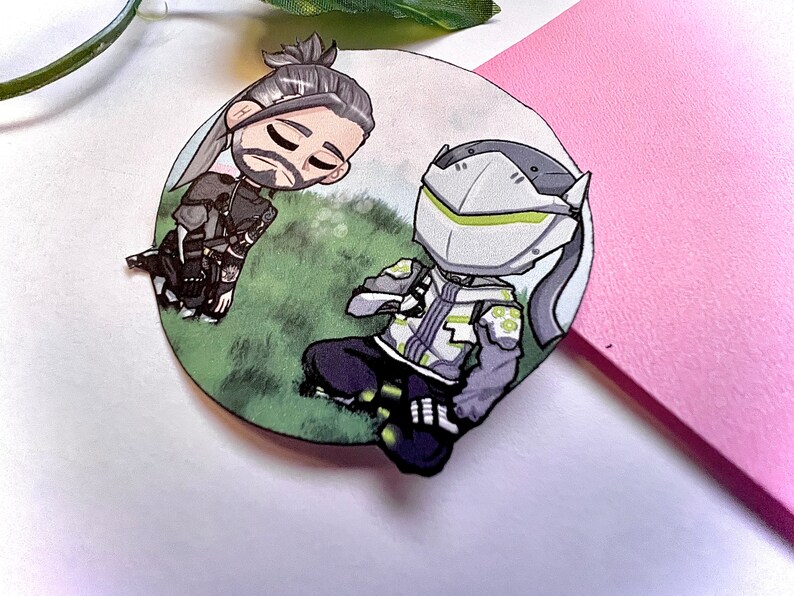 Genji and Hanzo Sticker // Overwatch 2, Overwatch Stickers (genji ...