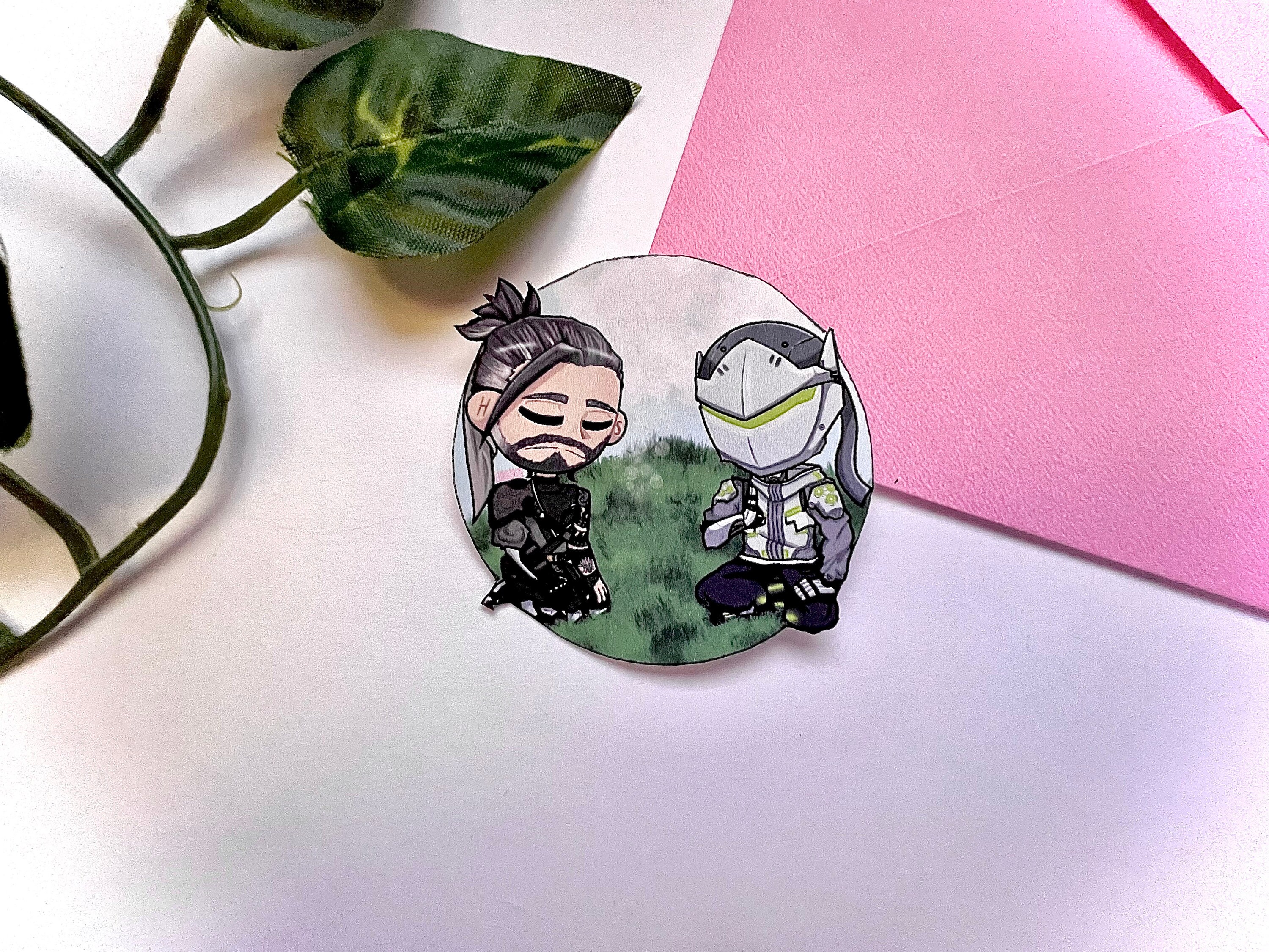 Genji and Hanzo Sticker // Overwatch 2, Overwatch Stickers (genji ...