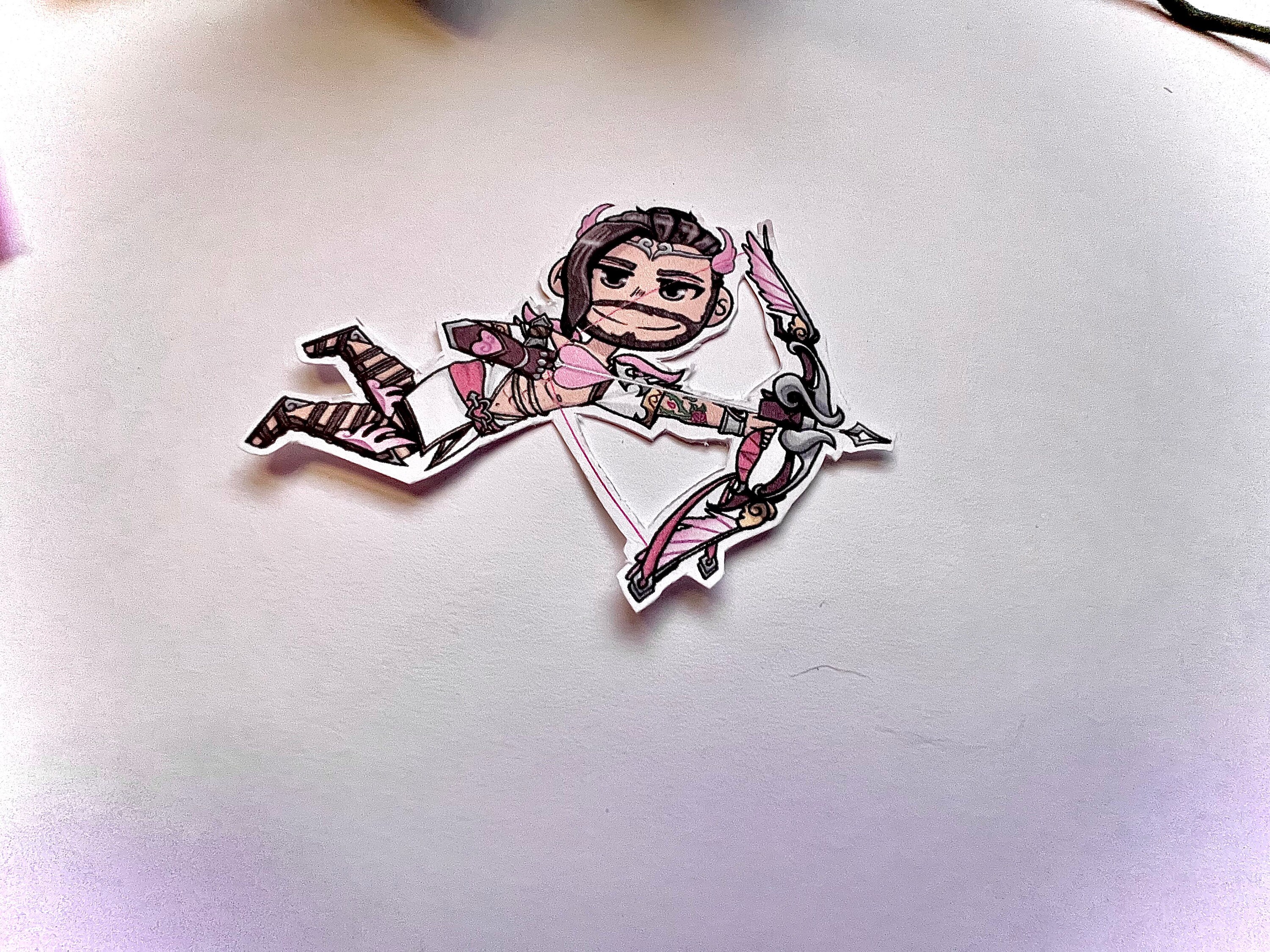 Cupid Hanzo Sticker // Overwatch 2 , Overwatch Stickers hanzo Shimada ...