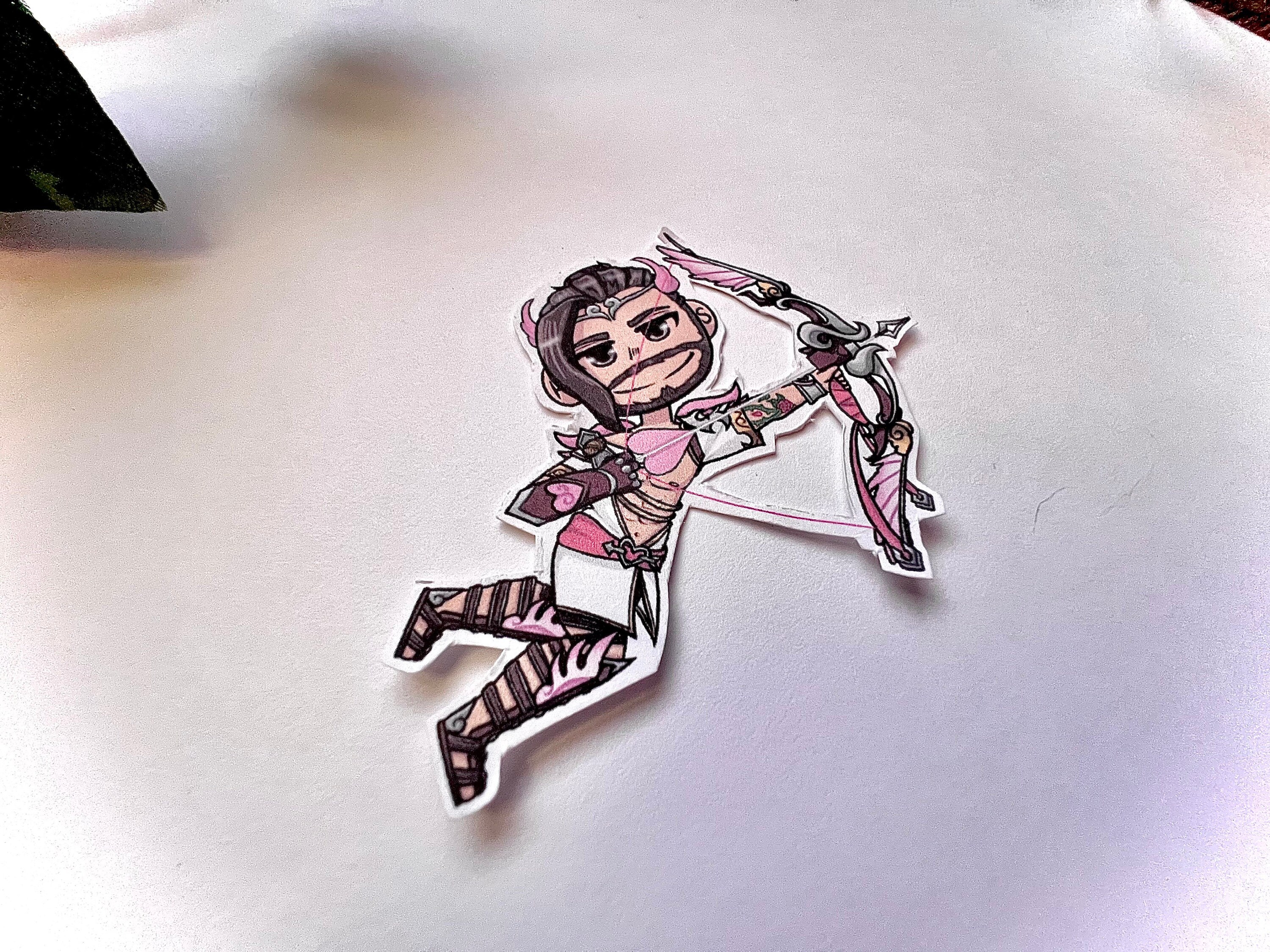 Cupid Hanzo Sticker // Overwatch 2 , Overwatch Stickers hanzo Shimada ...