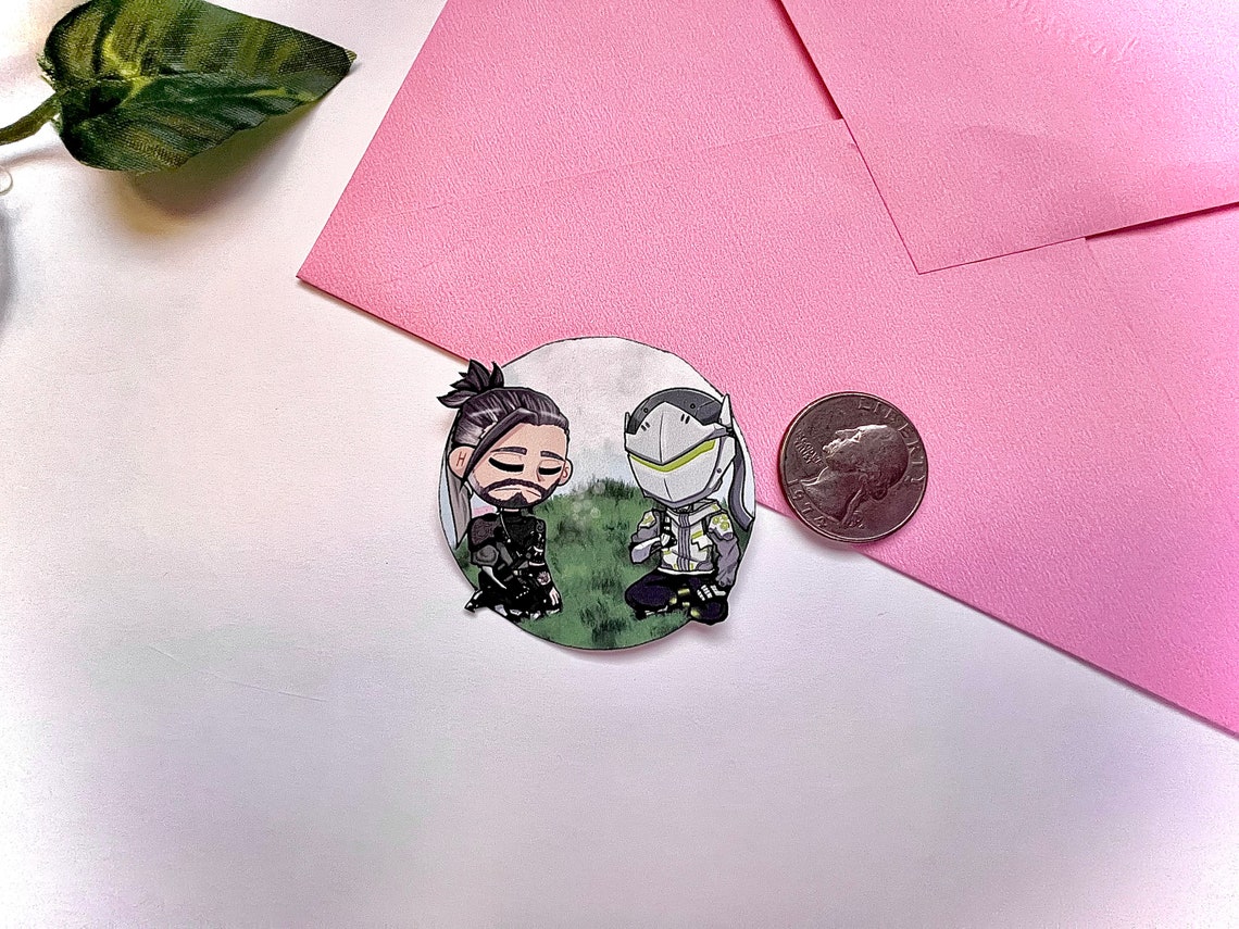 Genji and Hanzo Sticker // Overwatch 2, Overwatch Stickers (genji ...