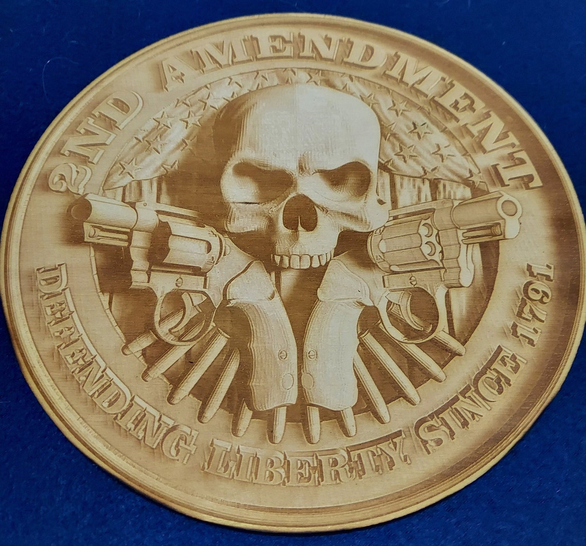 2nd Amendment Liberty Since 1791 Laser Engraved Wall Decor | Etsy