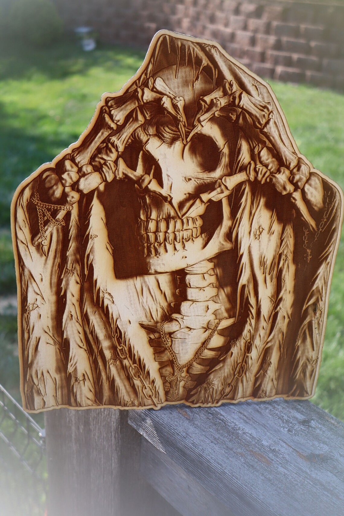 Loving Skeleton Home Decor Laser Engraved Halloween - Etsy