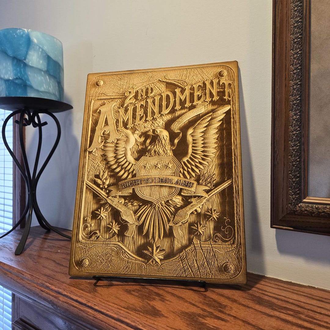 2nd Amendment Eagle Right to Bear Arms Wall Art - Patriotic Wall Decor ...