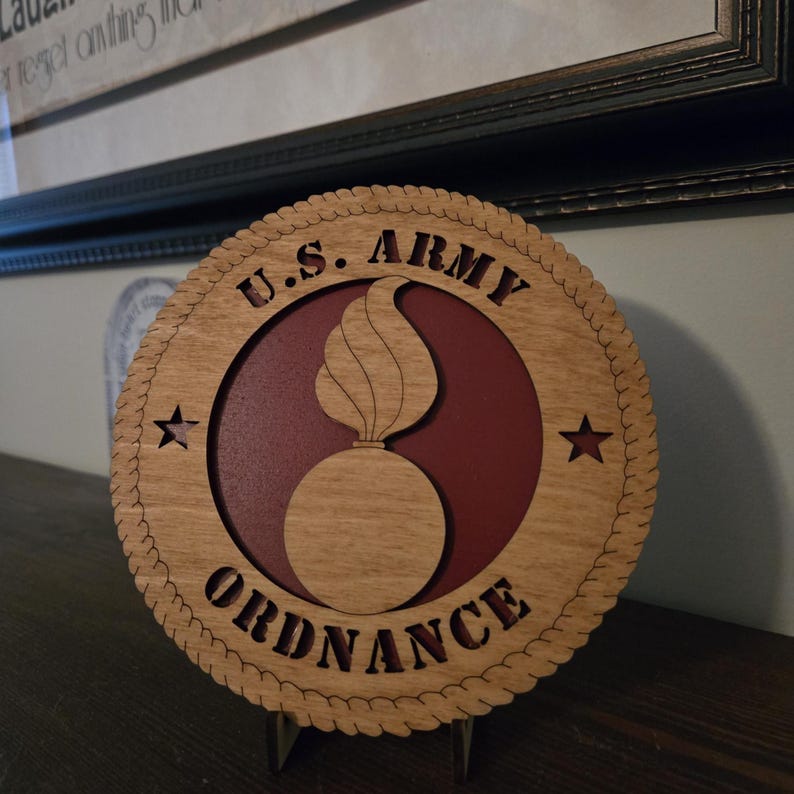 U.S. Army Ordnance Corps Wooden Tribute - Etsy