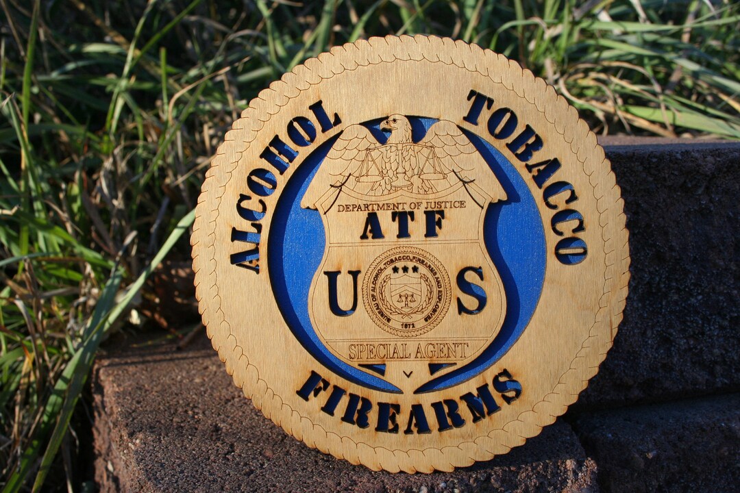 ATF Alcohol Tobacco & Firearms Tribute Plaque ATF - Etsy