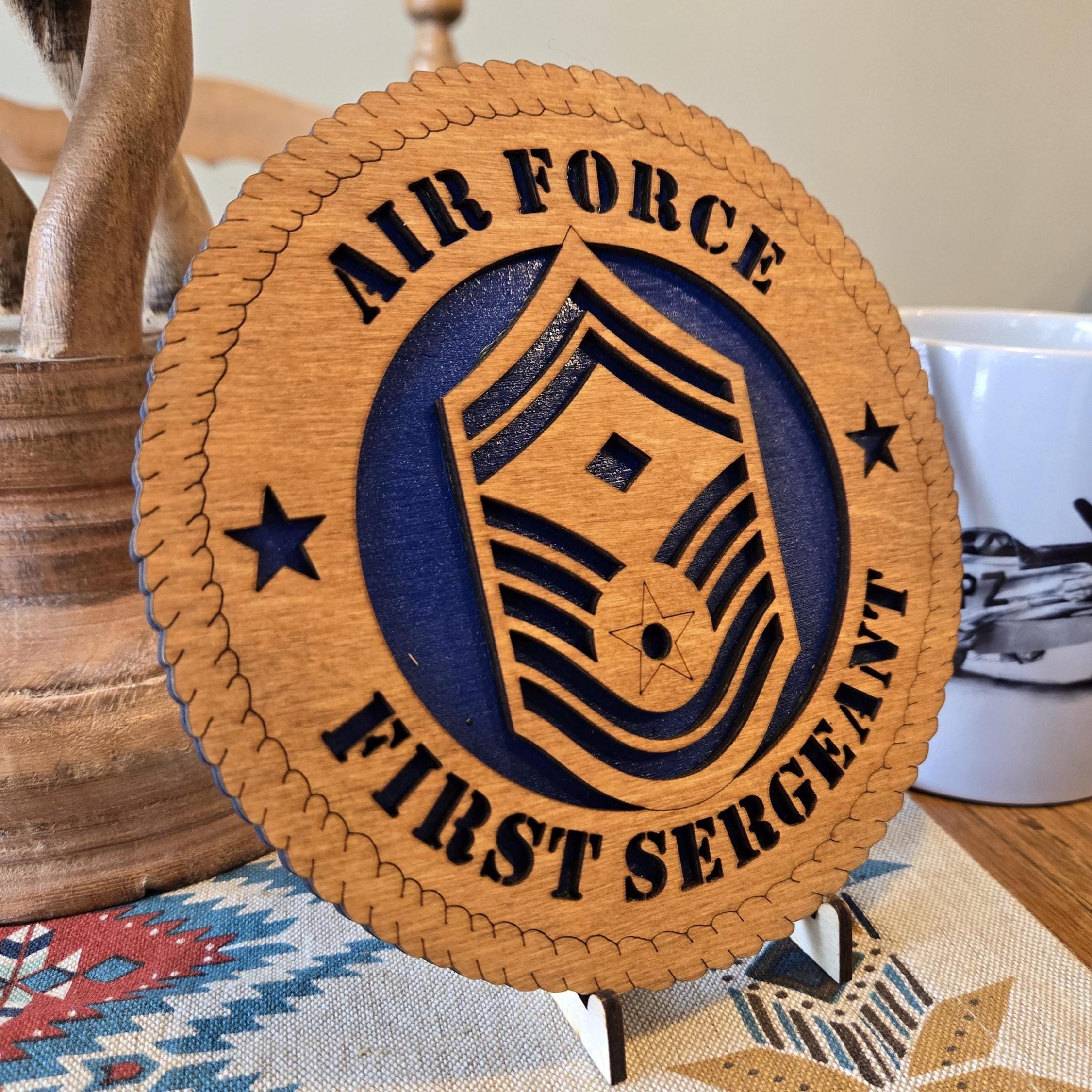 US Air Force First Sergeant Wall Art / Desktop Tribute Plaque - Etsy