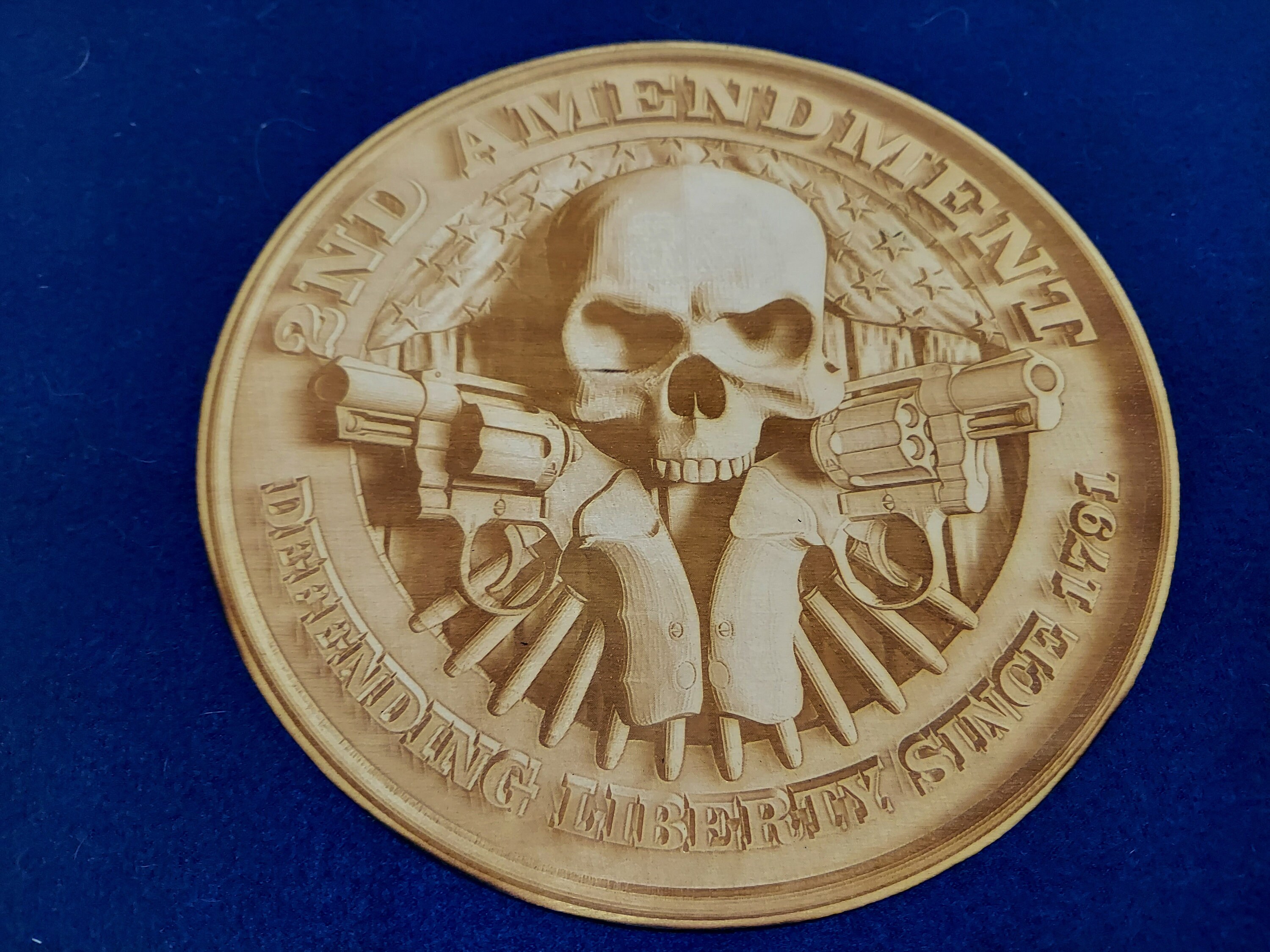 2nd Amendment Second Amendment Home Decor Patriot Gift Laser Engraved ...