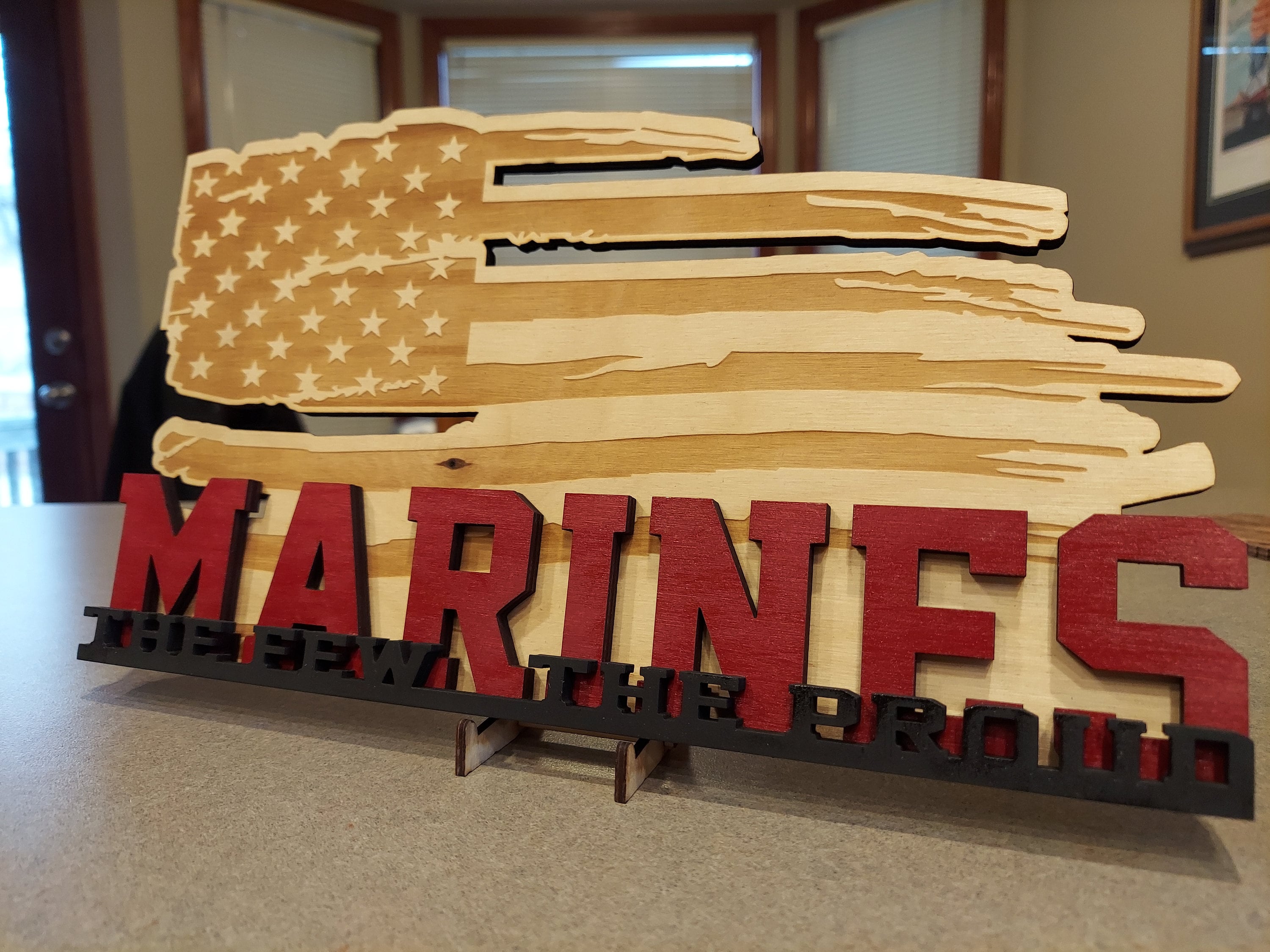 Handcrafted USMC Multi-layered Sign for Marine Corps - Etsy