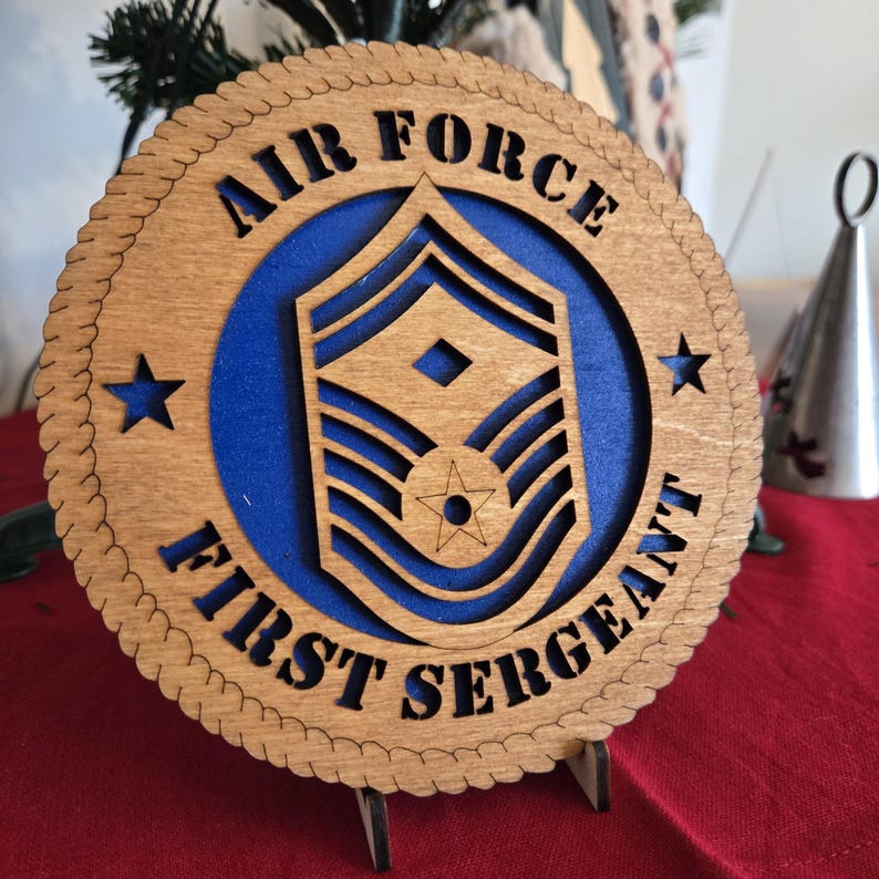 US Air Force First Sergeant Wall Art / Desktop Tribute Plaque - Etsy