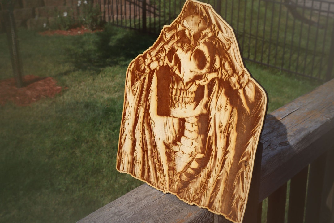 3D Illusion Skeleton Decor: Creepy Halloween Man Cave Art - Etsy