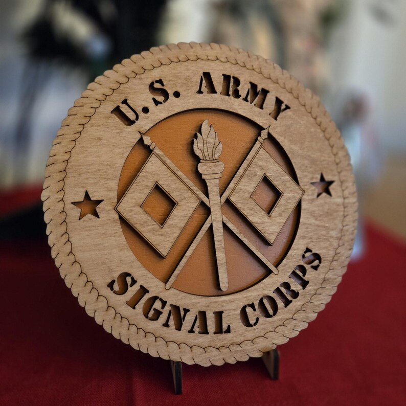 US Army Signal Corps Wall Art / Desktop Tribute Plaque - Etsy