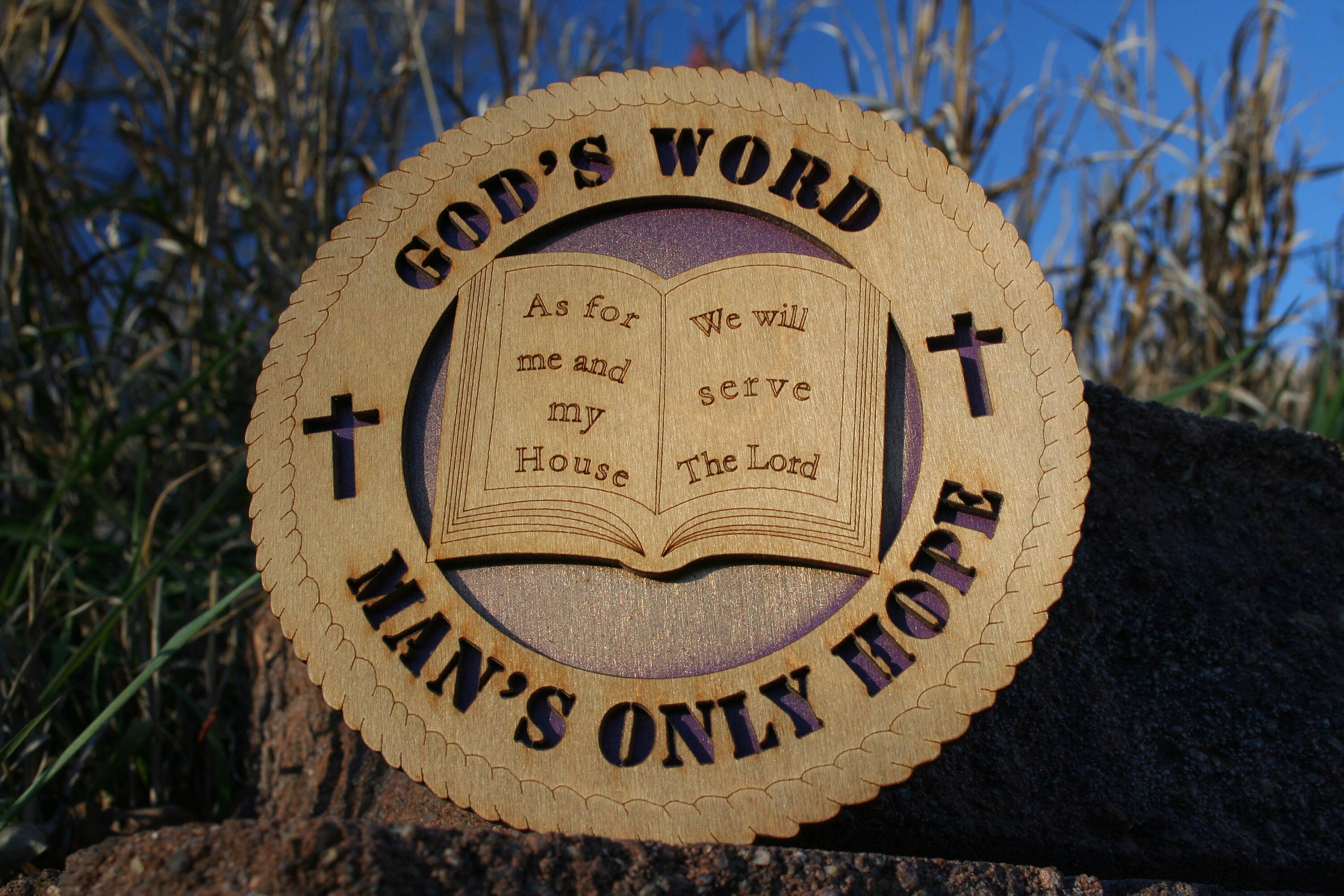 God's Word Man's Only Hope Christian Faith - Etsy