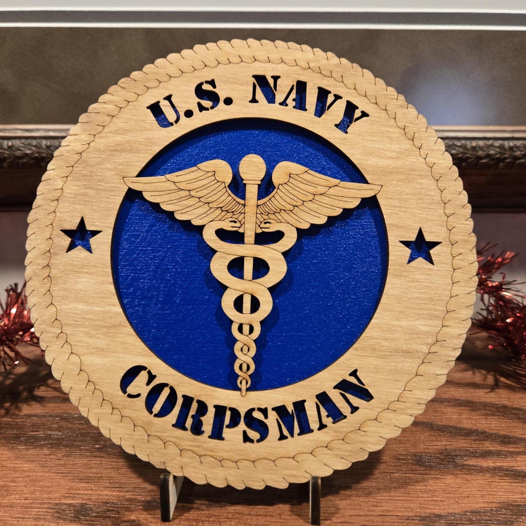 U.S. Navy Corpsman Wall Art / Desktop Tribute - Etsy