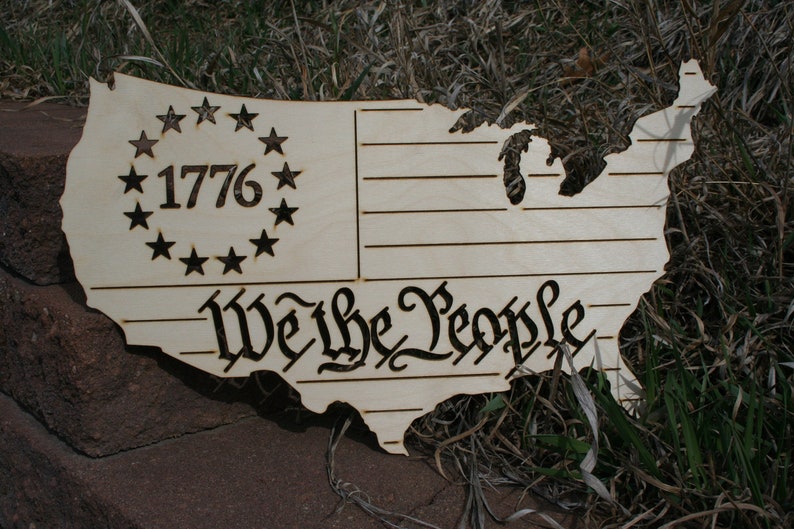 1776 Betsy Ross American Flag Laser Engraved Wall Art unique ...