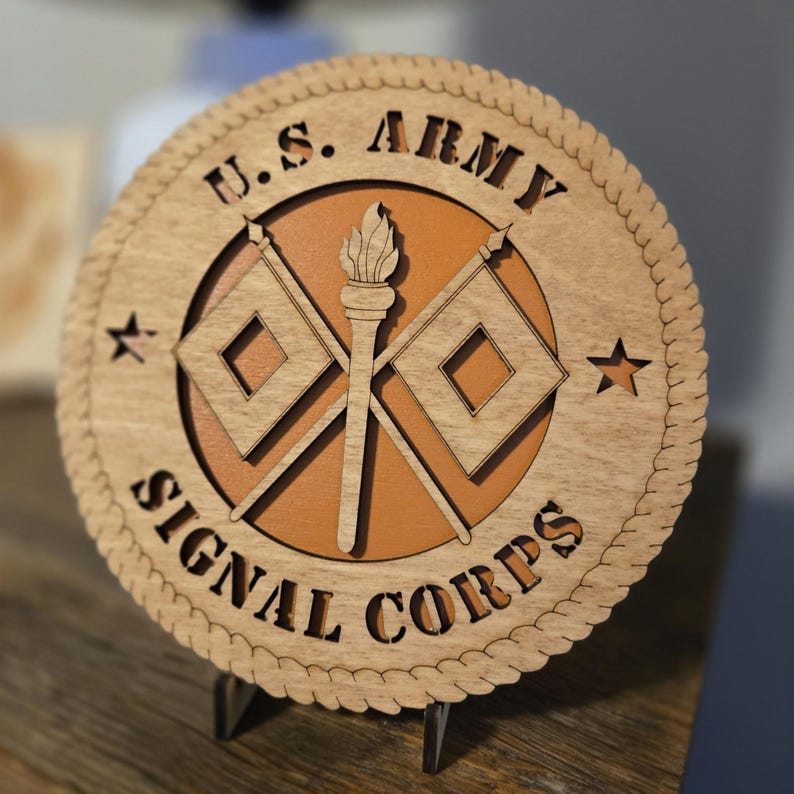 US Army Signal Corps Wall Art / Desktop Tribute Plaque - Etsy