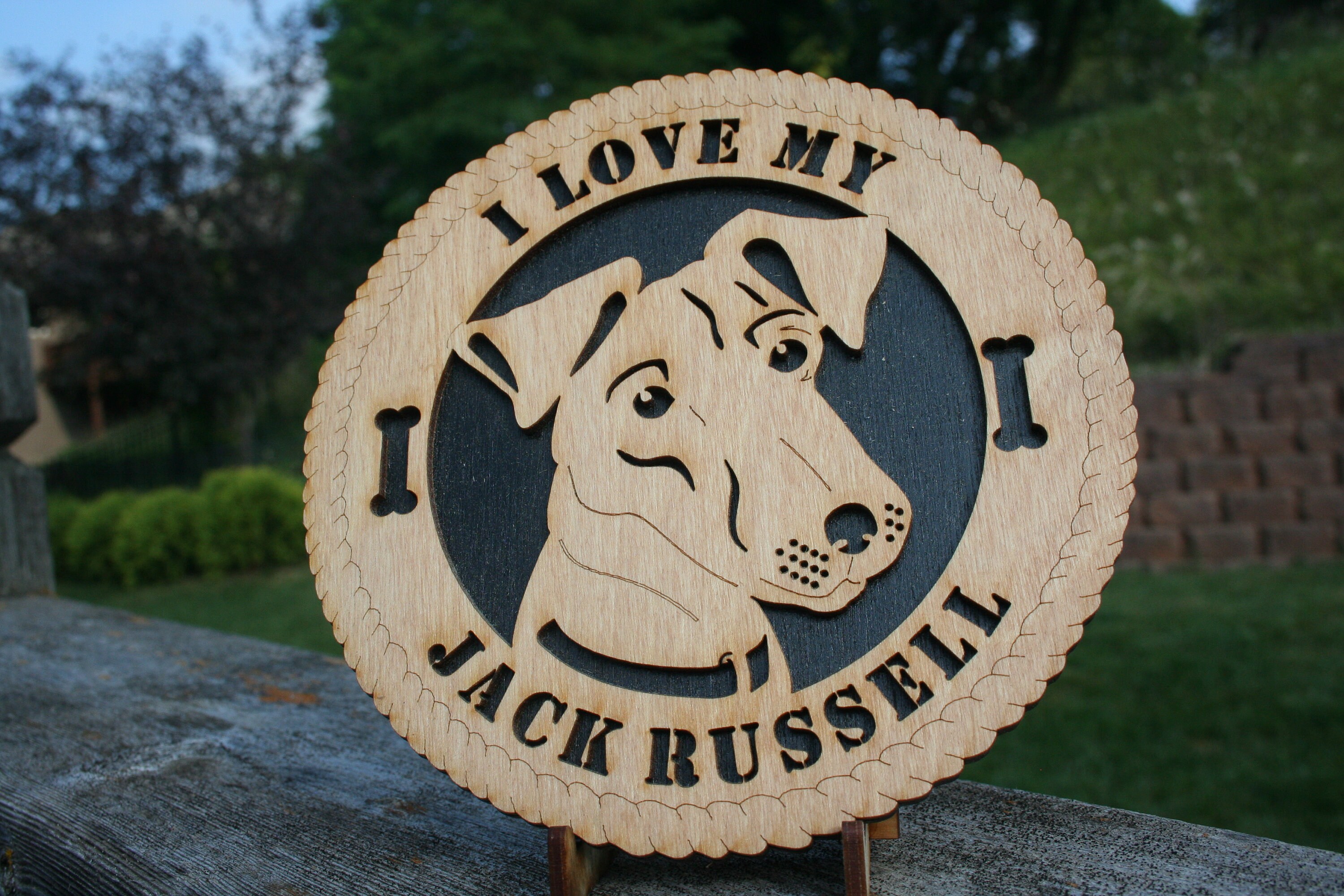 I Love My Jack Russell Plaque Jack Russell Sign Jack Russell - Etsy