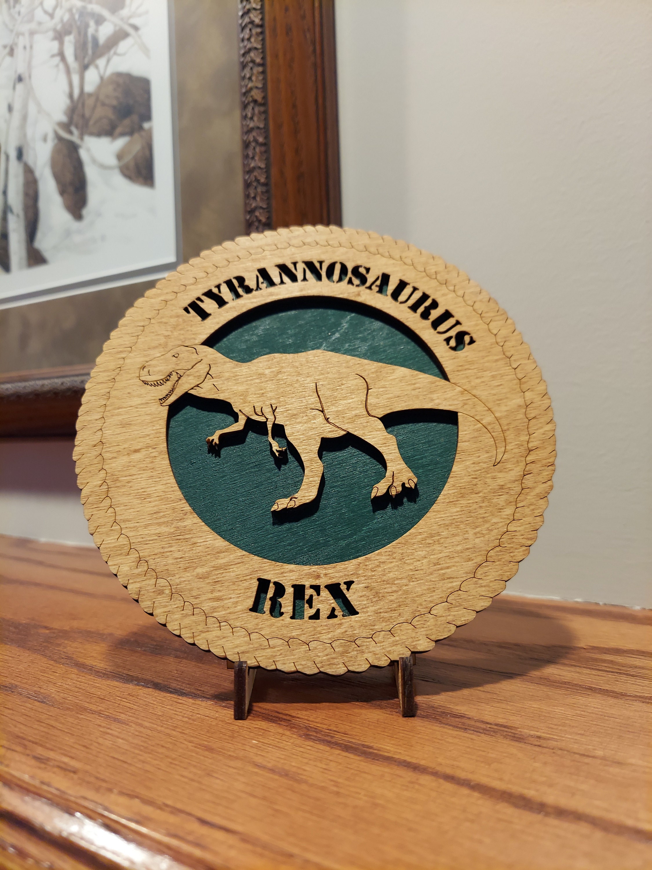 Tyrannosaurus Rex Desktop/wall Art - T-rex - Dinosaur Enthusiast ...
