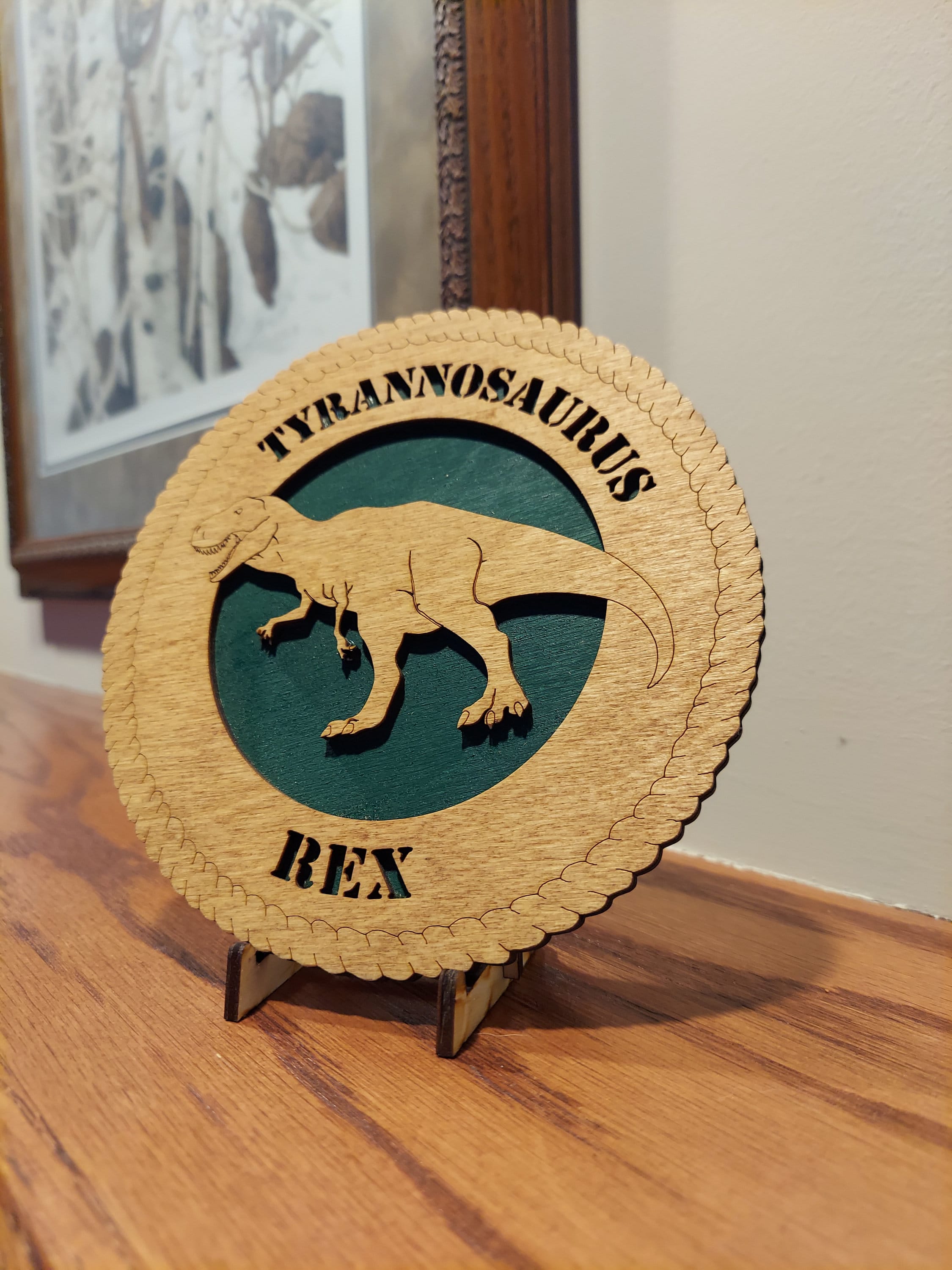 Tyrannosaurus Rex Desktop/wall Art - T-rex - Dinosaur Enthusiast ...