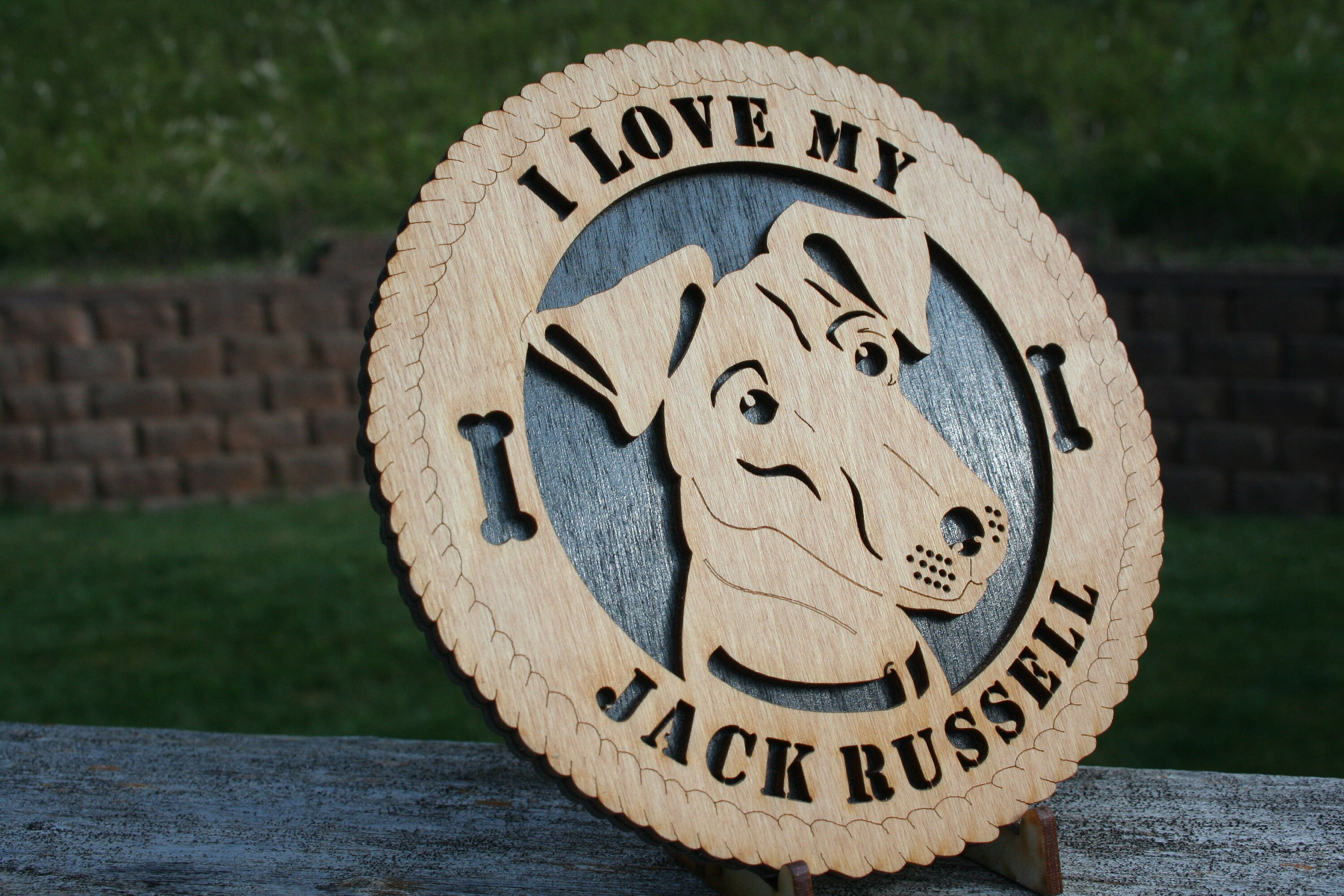I Love My Jack Russell Plaque Jack Russell Sign Jack Russell - Etsy