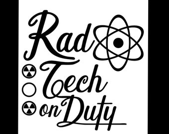 Rad Tech Car Decal - Etsy