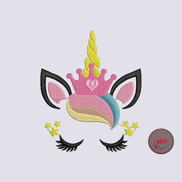 Unicorn Machine Embroidery Design - Etsy