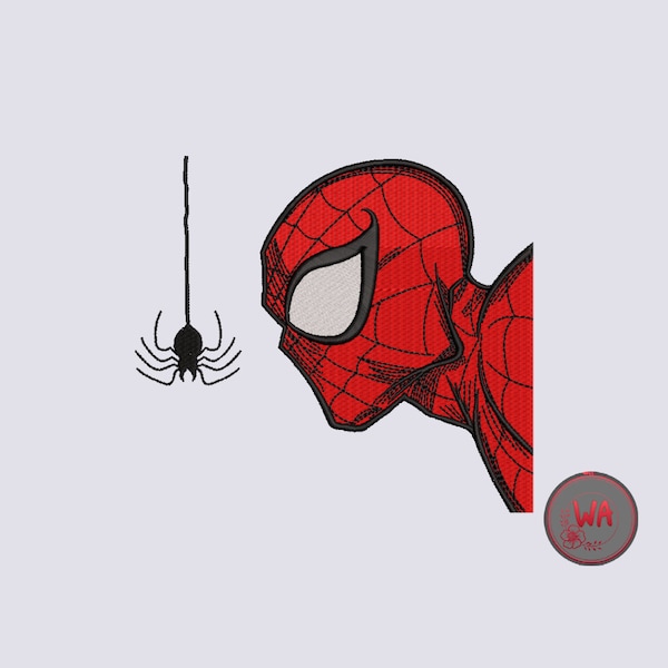 Spiderman Embroidery - Etsy