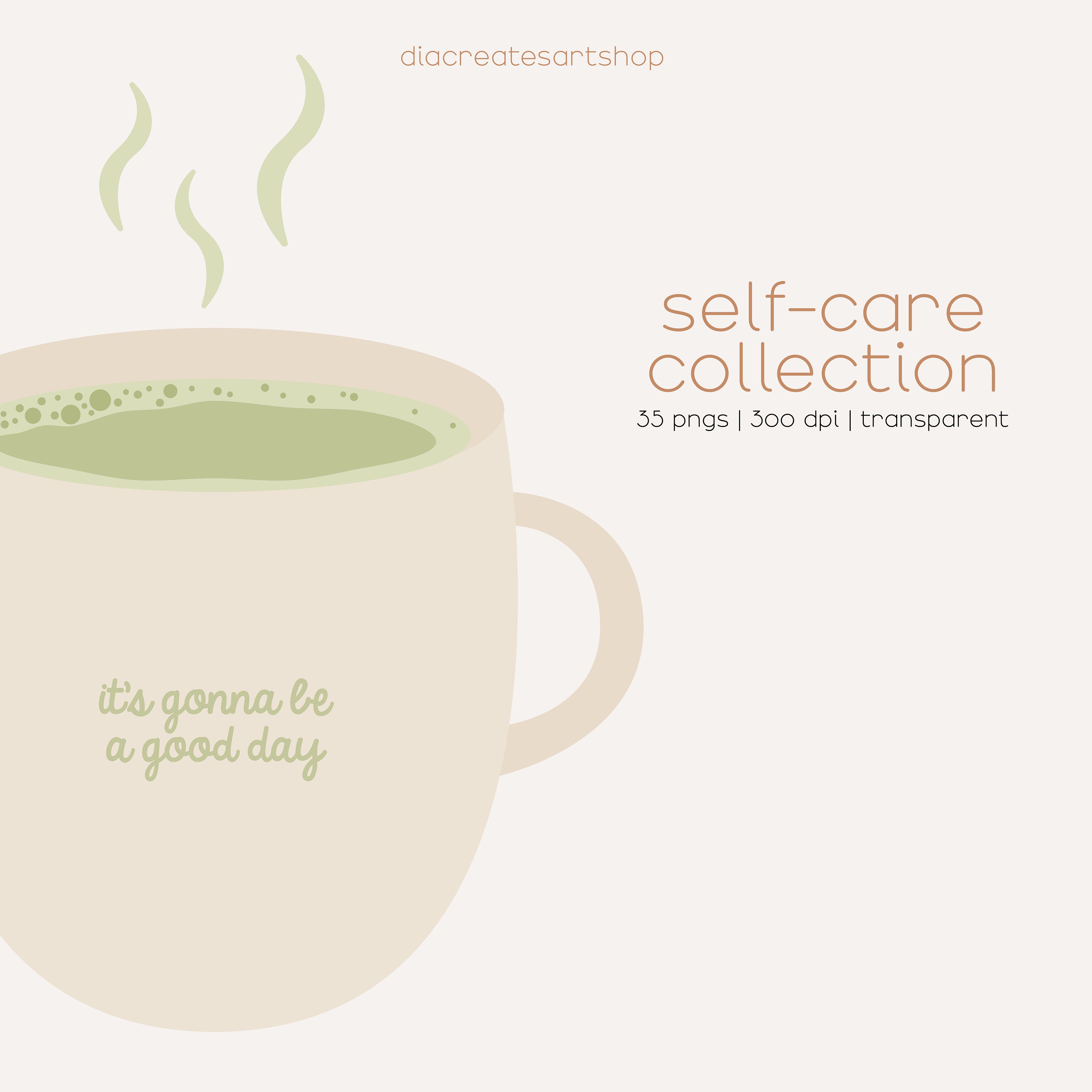 Self-care Clip Art PNG Pack 35 Individual Pngs | Etsy