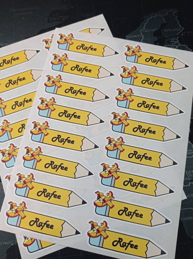 Personalized Name Tag Labels - Kids Name Stickers, Kids Name Labels ...