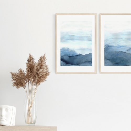 Blue Gallery Wall Art Set 1 PRINTABLE DIGITAL DOWNLOAD - Etsy