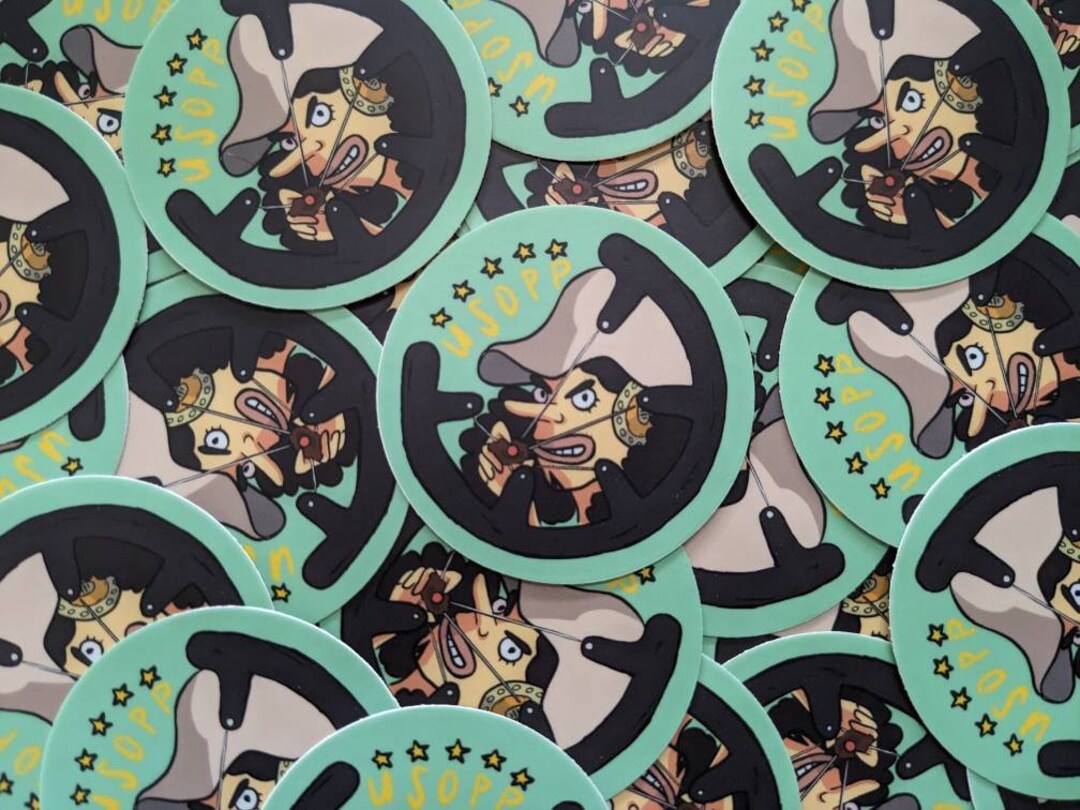 OP Long Nose Pirate Sniper Circle Stickers - Etsy