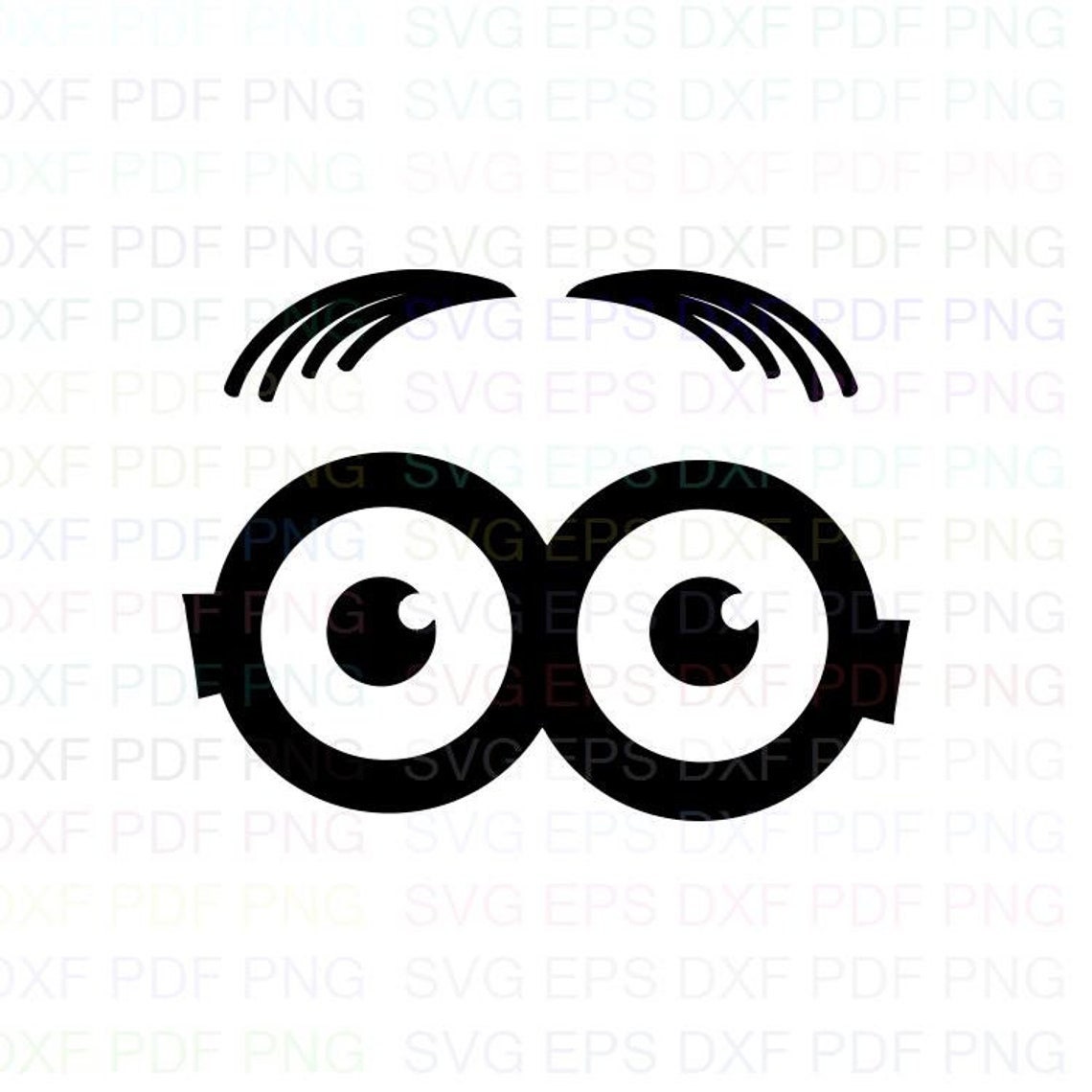 Minion Face Despicable Me Outline Svg Dxf Eps Pdf Png Cricut - Etsy