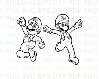 Mario Luigi Template - Etsy Australia