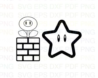 Mario Flower Svg - Etsy UK