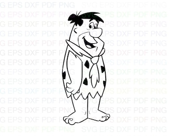 Fred Flintstone Svg - Etsy Hong Kong