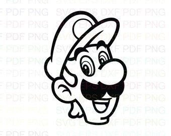 Luigi Face Png - Etsy