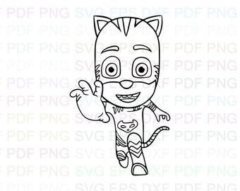 Pj Masks Outline Svg - Etsy Australia