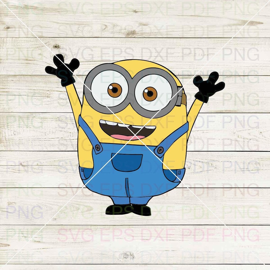 Minions_003 Svg Dxf Eps Pdf Png Cricut Cutting File Vector - Etsy