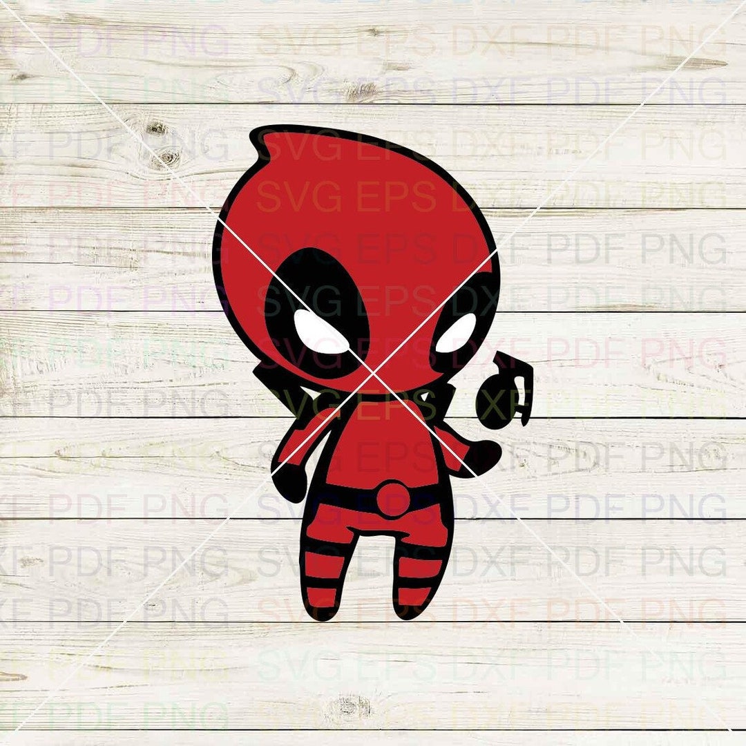 Baby Deadpool Outline | Deadpool Svg Free Download – QKWD