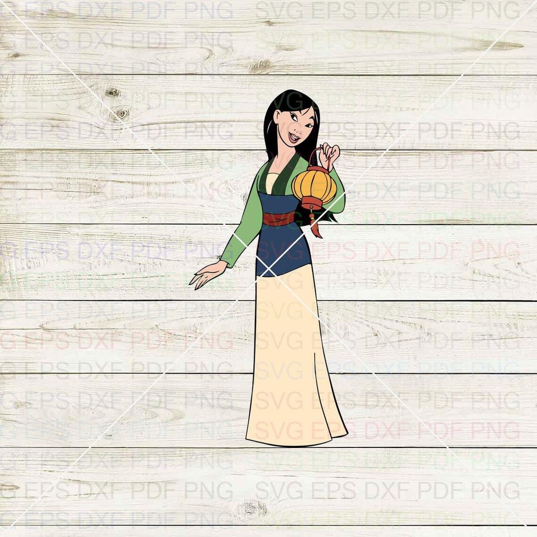 Mulan_006 Svg Dxf Eps Pdf Png Cricut Cutting File Vector - Etsy