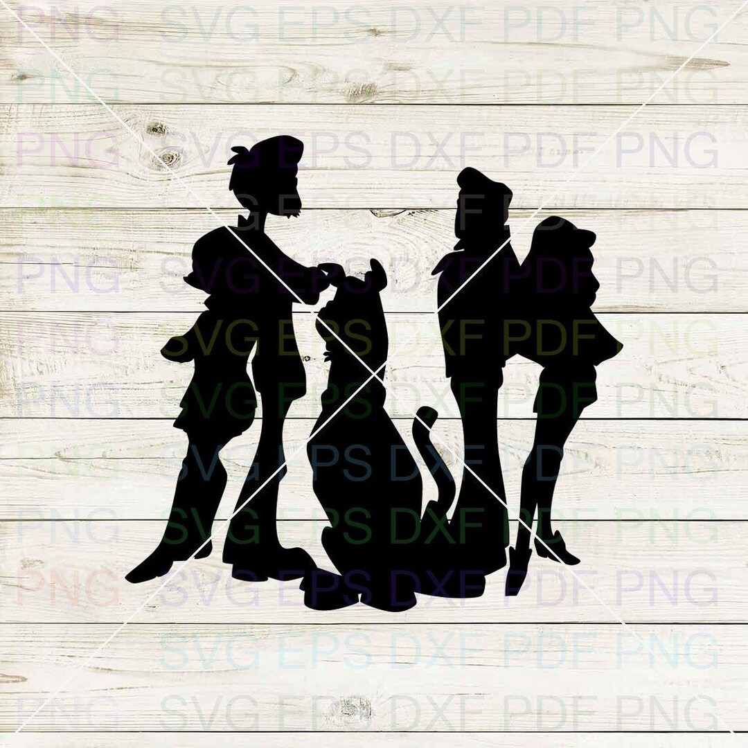 Velma_daphne_shaggy_fred_friends_silhouette_scooby_doo_023 Svg - Etsy